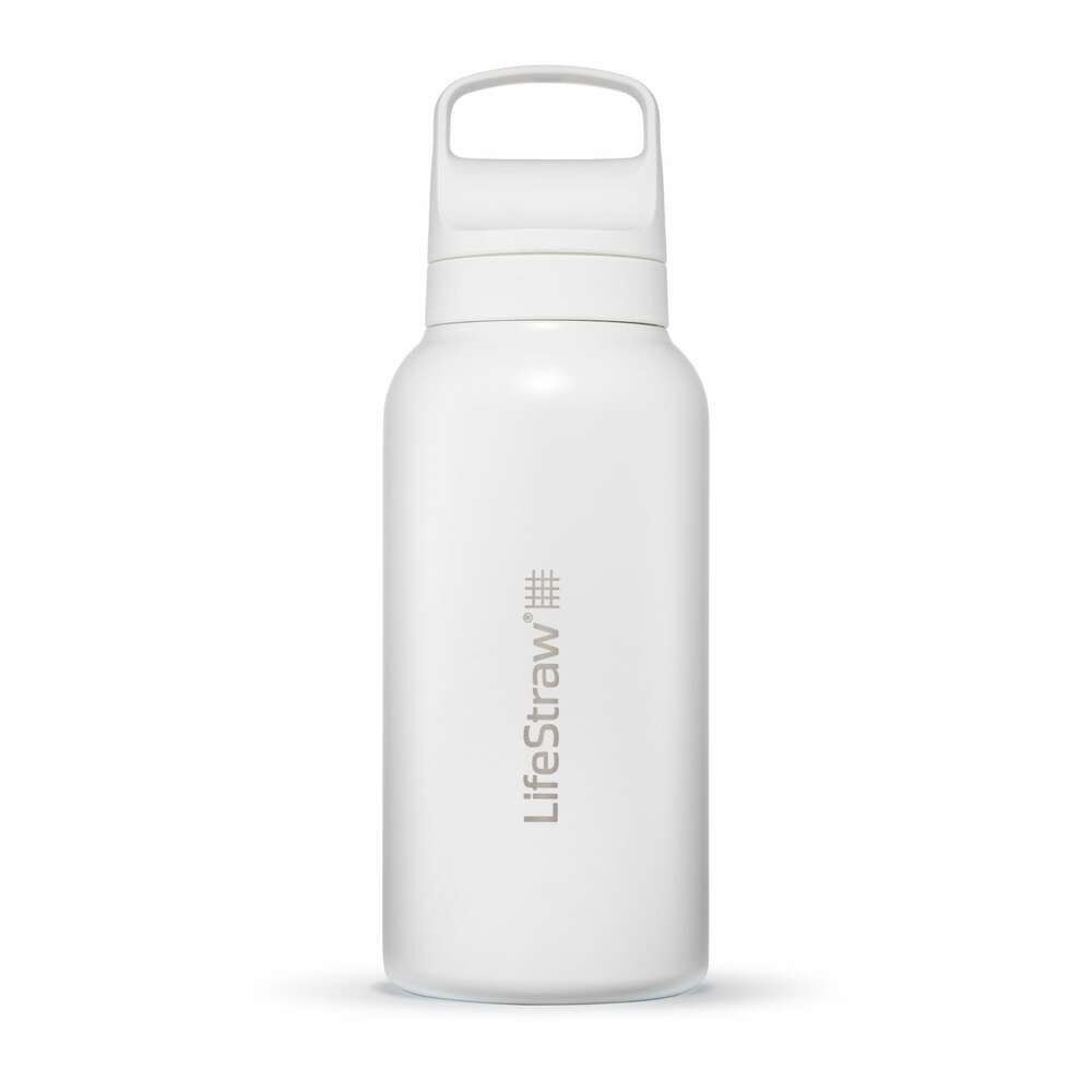 LifeStraw Go Filterflasche Edelstahl - 1 Liter - Isolierflasche Stainl ...